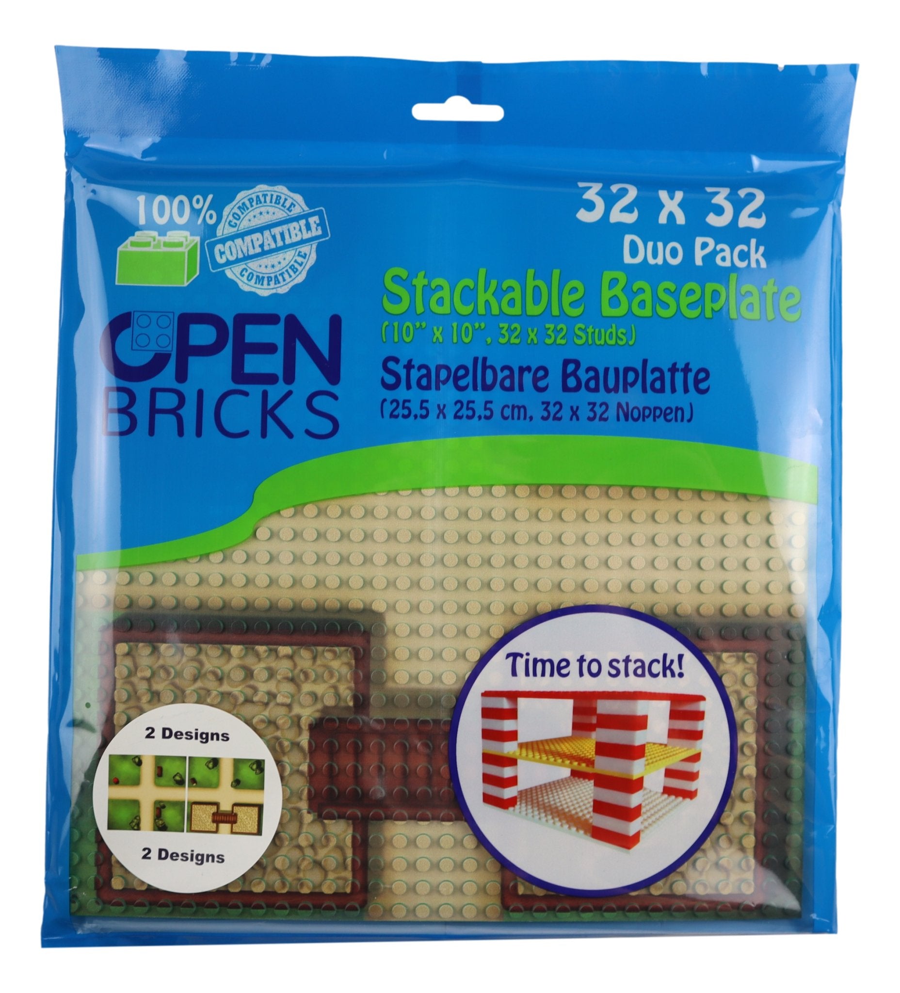 OpenBricks Bauplatte 32 x 32 Duo Pack in Sand jetzt kaufen – Open Brick Source
