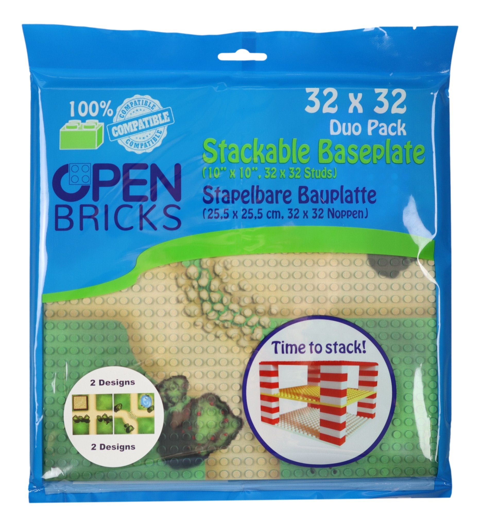 OpenBricks Bauplatte 32 x 32 Duo Pack in Farm Weg kaufen – Open Brick Source