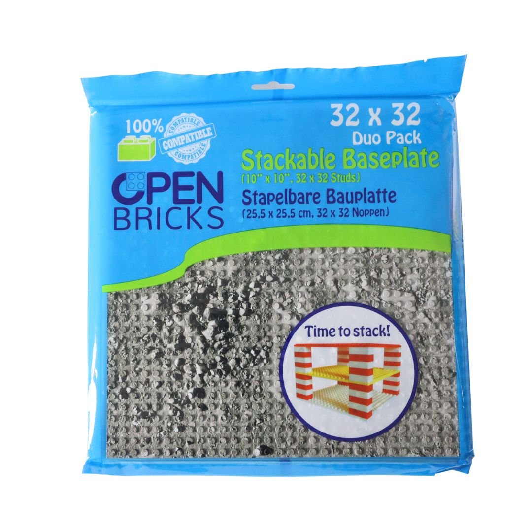 OPEN BRICKS® Bauplatte 32x32 stones [Duo Pack] – Open Brick Source